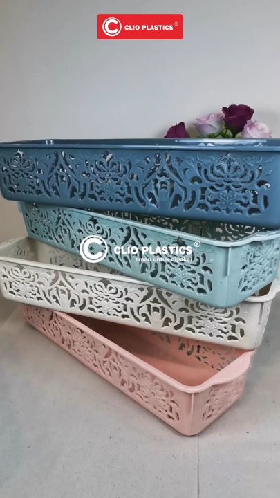 Clio Storage Basket Estetik / Keranjang Quattro 8361 Plastik / tempat ...