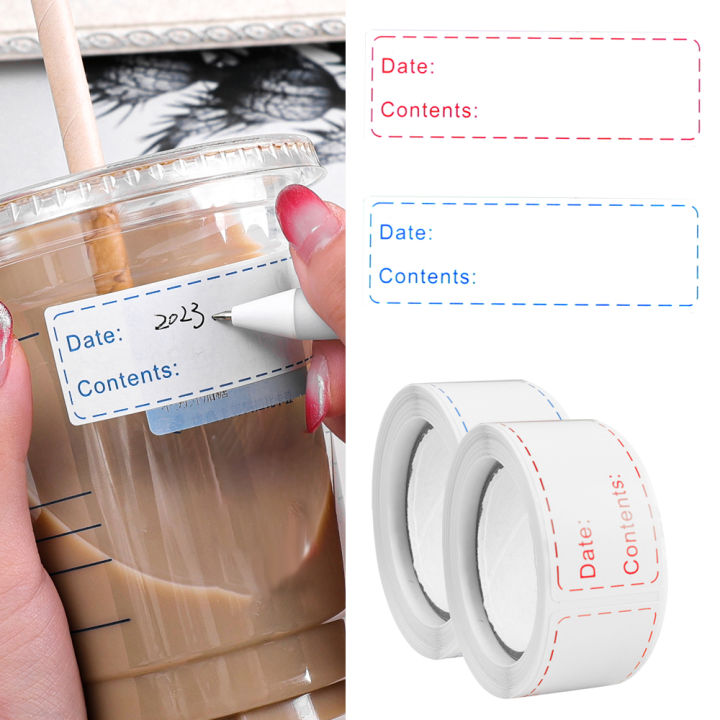 125Pcs Labels Sticker Date Contents Paper Spice Record DIY Kitchen Jars ...