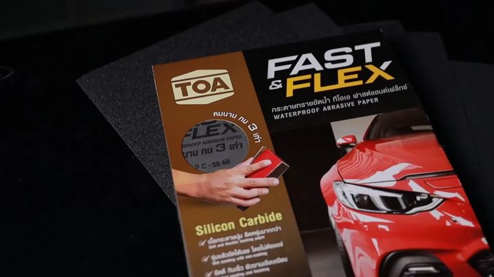กระดาษทรายน้ำ TOA Fast & Flex ฟาสต์แอนด์เฟลกซ์ กระดาษทรายน้ำนิ่มไว ...