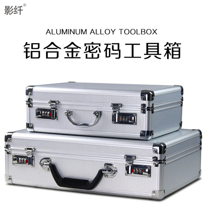 Toolbox Portable Password Suitcase Aluminum Alloy Safety Box Hardware ...