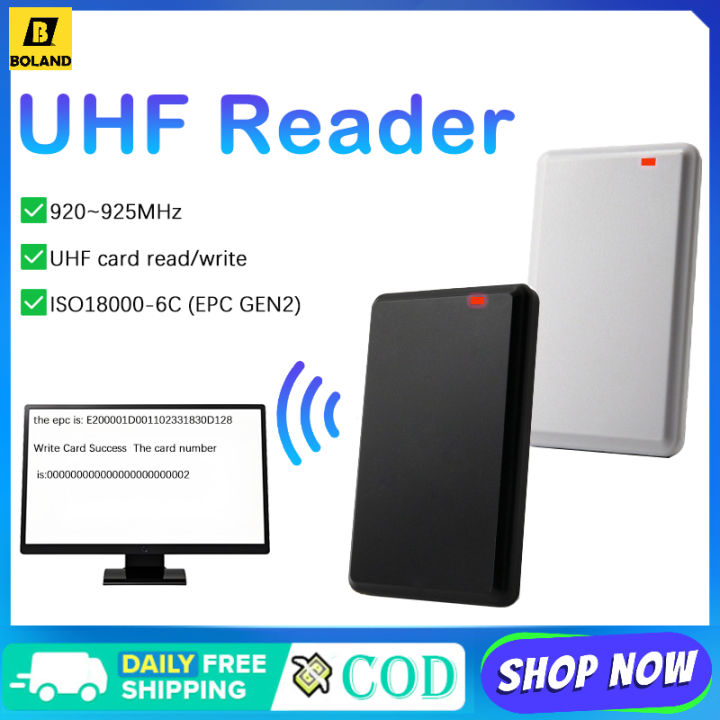 Boland UHF Reader Writer Desktop Non-Contact ISO18000-6C 920~925Mhz USB ...