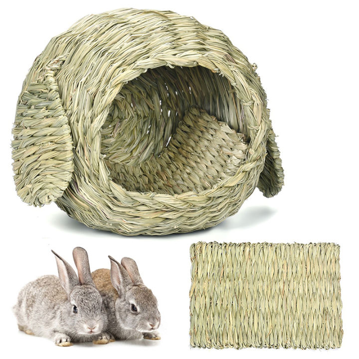 Handmade Large Size Rabbit Hideout Cave House Hay Nest Guinea Pig ...