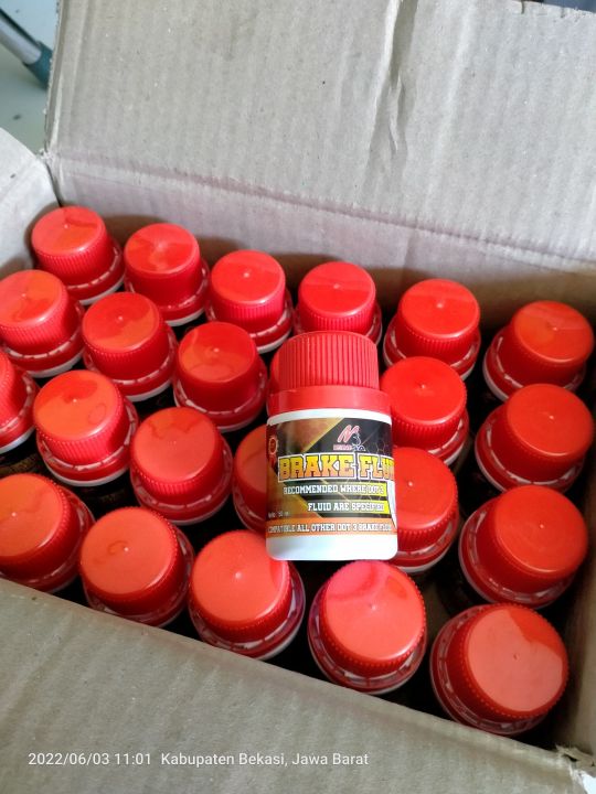 Minyak Rem Motor 50 Ml GROSIR 1 DUS 24Botol/Satuan Brake Fluid Dot 3 ...