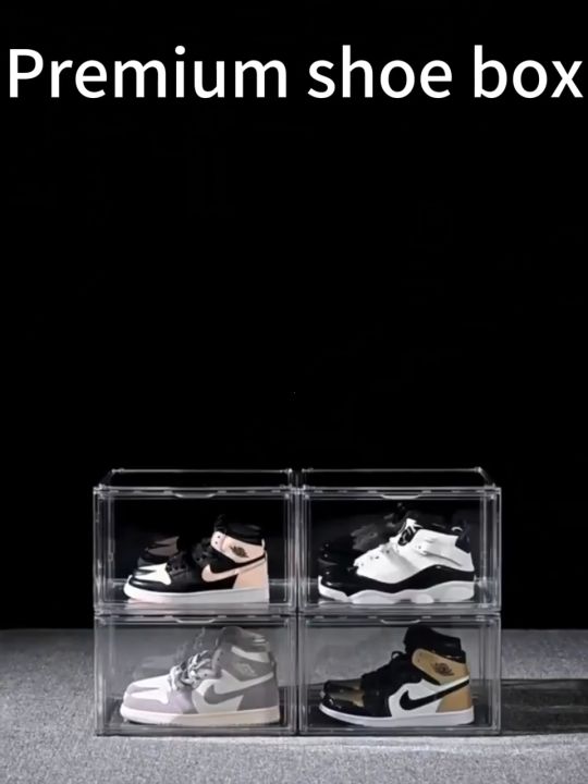 transparent acrylic sneaker shoes rack shoe box cabinet shoe shoe rack ...