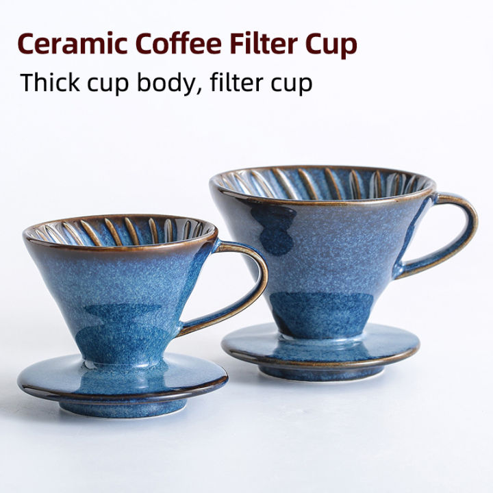 S/L Size Ceramic Coffee Filter Cup Reusable Filters Coffee Maker V ...