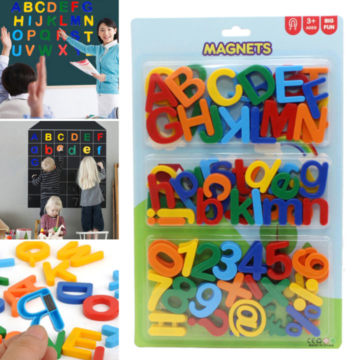 89pcs Magnetic abc Letters Alphabet Numbers Math Symbols Magnet Sticker ...