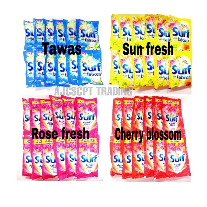 12 PCS SURF POWDER DETERGENT 50g,65G, 74G, 70G AND 57G | Lazada PH