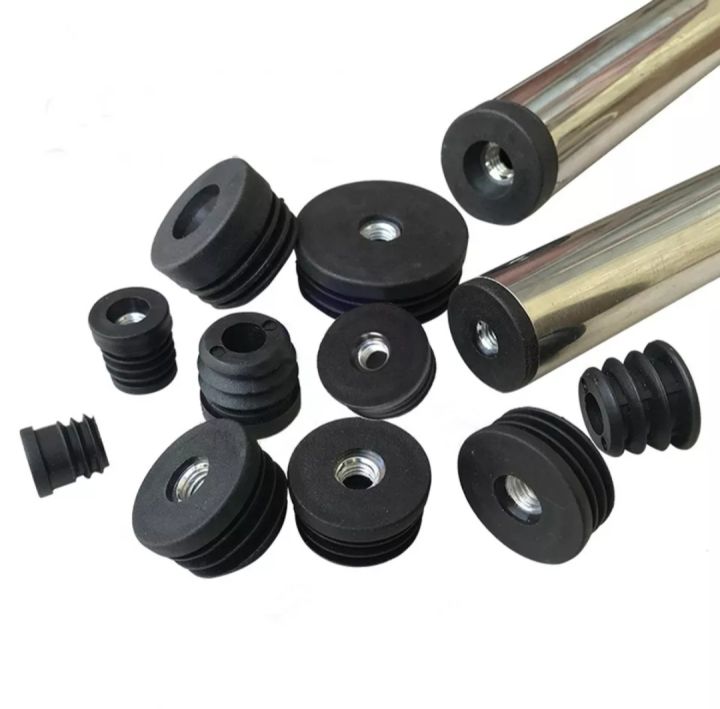 Black plastic round caps M6 M8 hole plug nut plug protection gasket ...