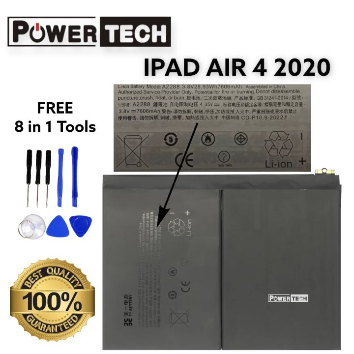 Air 4 2020 (4th generation) Battery A2288,A2316,A2324,A2325,A2027,A2072 ...
