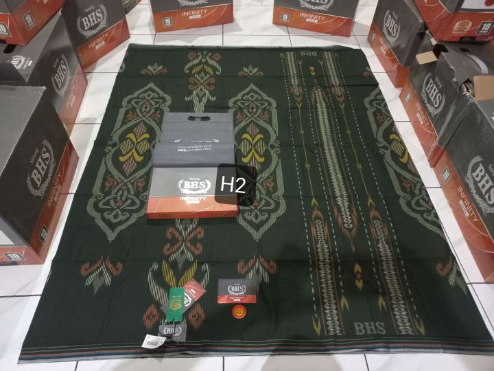 Sarung BHS Infinity SILVER (A s l i ) Warna Hijau Murah - ada Box + Tas ...