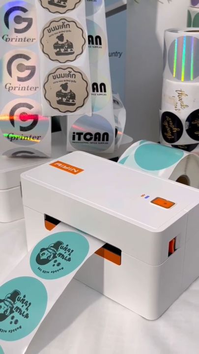 Gprinter สติ๊กเกอร์ความร้อน 40x40 สติ๊กเกอร์สี ฉลากสินค้า ป้าย ...