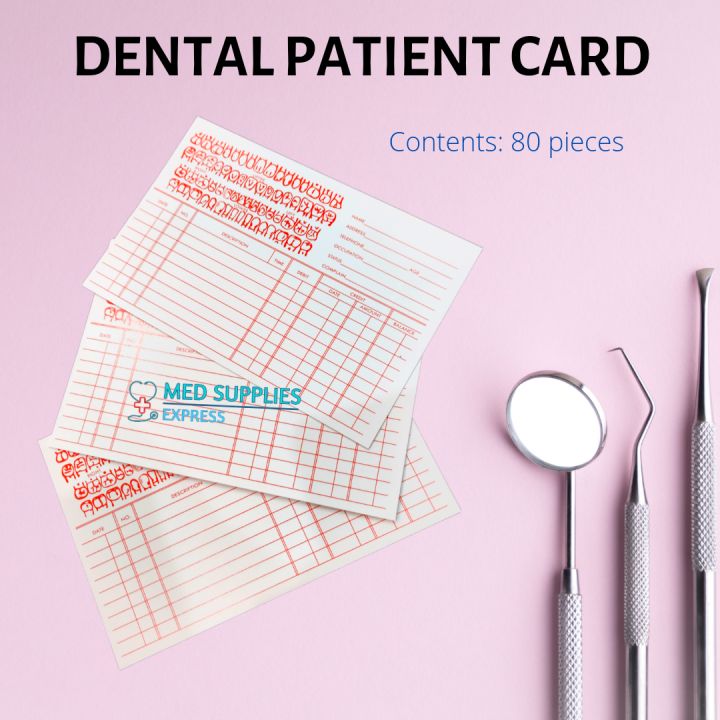 PATIENT CARD DENTAL (80PCS) | Lazada PH