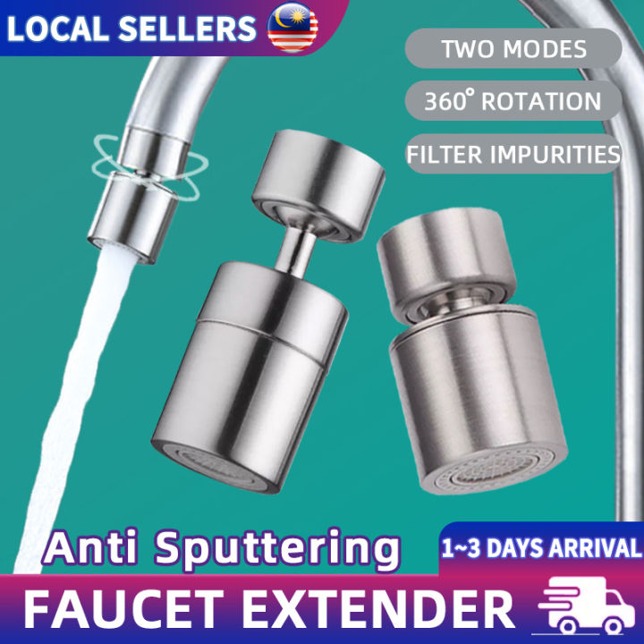 Kitchen Splash Faucet 720 Degree Rotating Water Outlet Kitchen Tap ...
