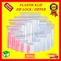 Plastik klip ZIP LOCK 7x10 plastik Ziplock clip 100pcs tebal 0,4 mic ...