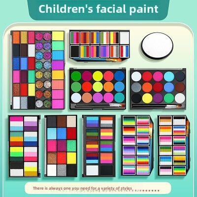 Water Soluble 12 Colors Face Painting Palette for Children Festival ...