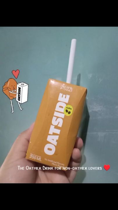 Oatside Coffee Oat Latte Oat Milk 6pcs X 200mL Pocket Packs 100% Plant ...