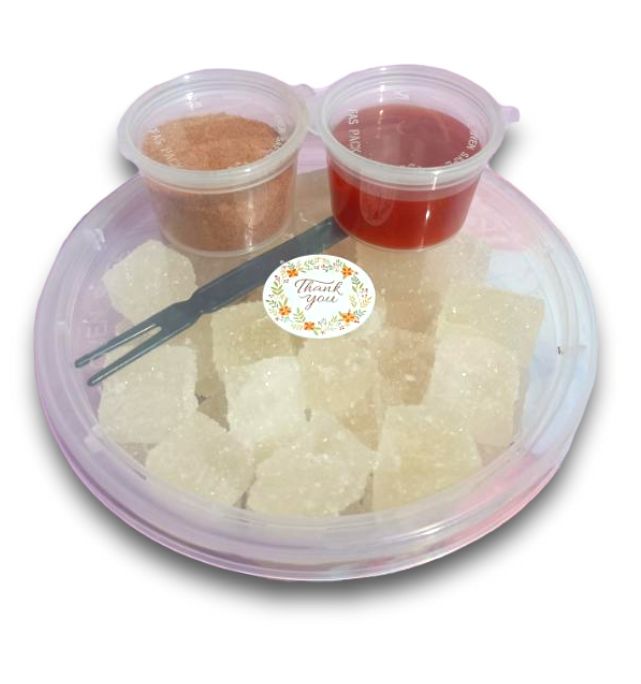 D&J Sweet Gummy Lychee cubes 200g / Chamoy Sauce / Kiamoy Chili Powder ...