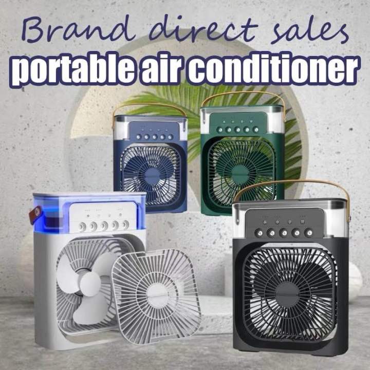 Air Cooling Fan 6 Inches Mist Fan USB Mini Aircond 3 In 1 Portable Fan ...