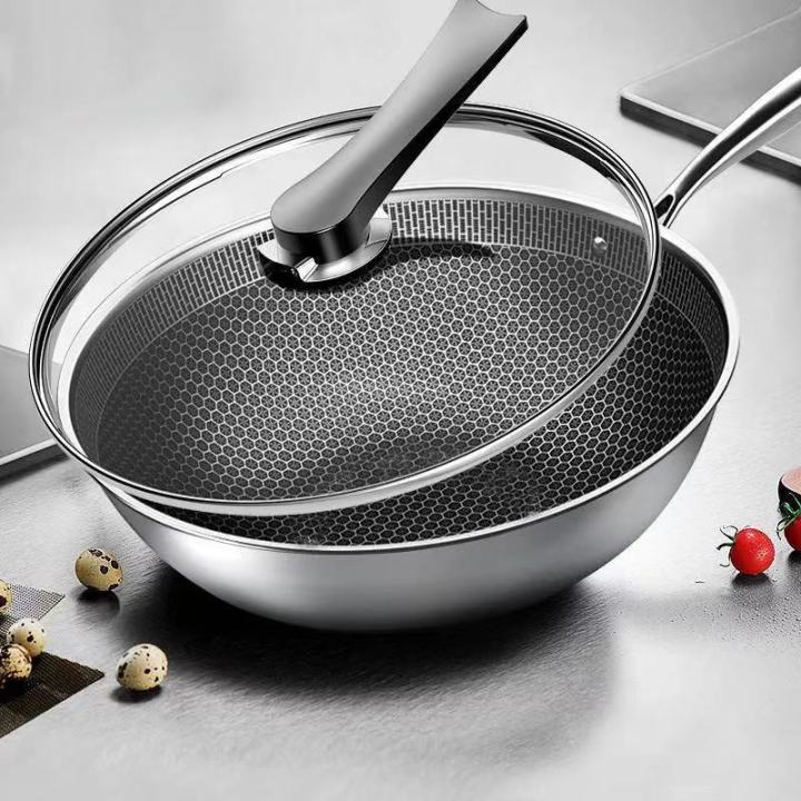 Kawali malaki makapal malalim stainless steel cookware non stick frying ...