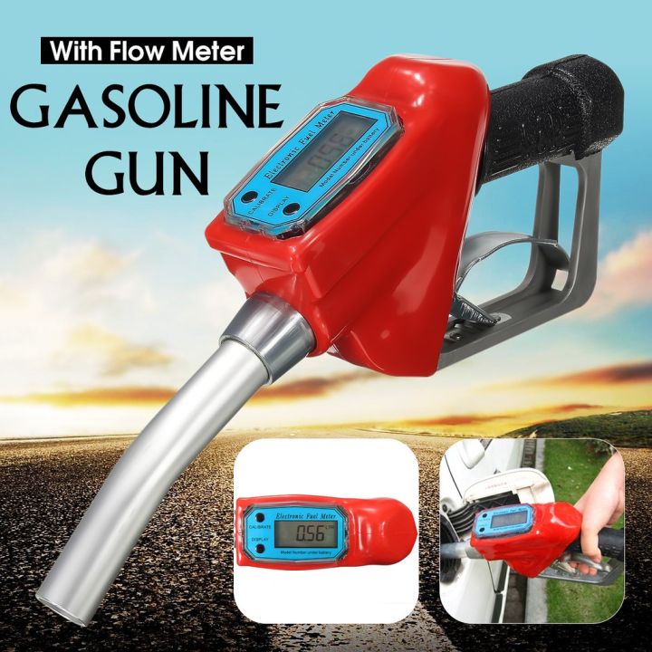 Nozzle Gun automatic with flowmeter Digital Derat 1 inch Nozle Spbu BBM ...