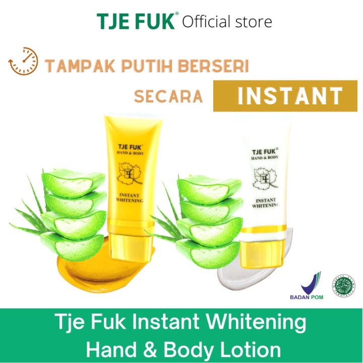 TJE FUK - Hand and Body Lotion Instant Whitening - Lotion tubuh mencerahkan kulit kusam secara ...