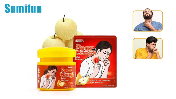 Sumifun Pear Cough Relief Ointment Throat Cream Vitamin Clearing Heat ...