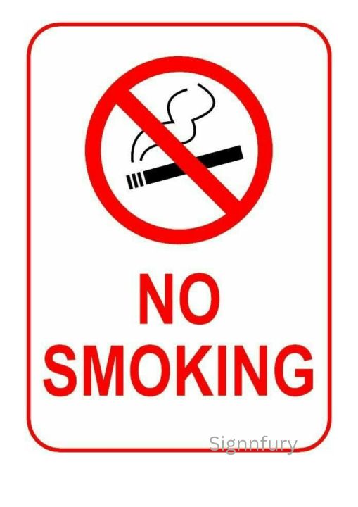 No Smoking Signage A4 size | Lazada PH