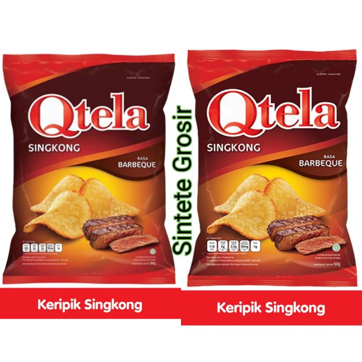 Qtela Keripik Singkong Rasa Barbeque isi 60 & 180 gram | Lazada Indonesia