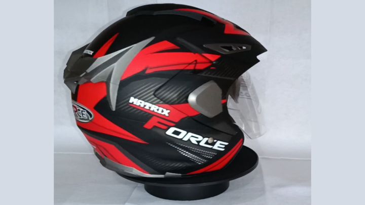 Helm Half Face SNI Double Visor Force The Matrix Original Anti Pecah ...