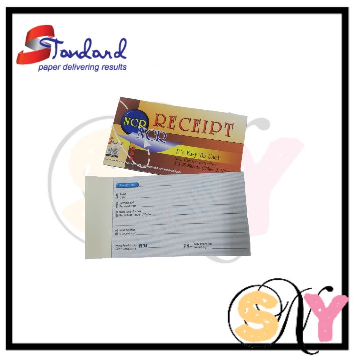 Standard NCR Receipt Book 2 X 25'S SRN350 | Lazada