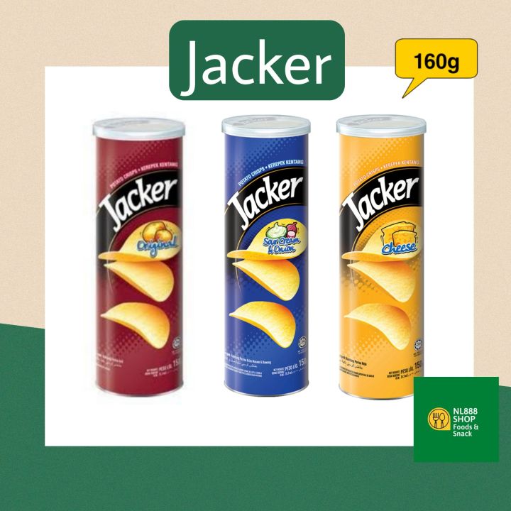 มันฝรั่งทอด มันฝรั่ง แจ๊คเกอร์ / Jacker Potato Crisps 160g | Lazada.co.th