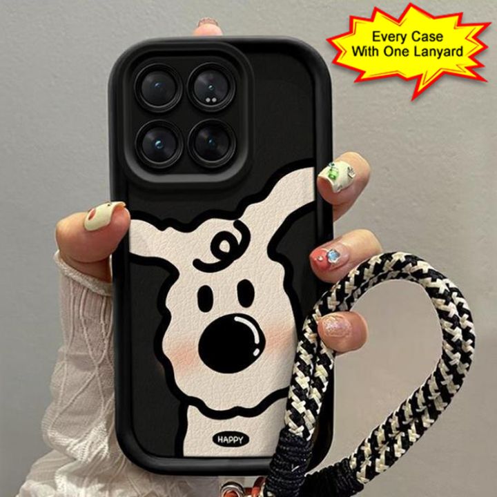 casing hp Samsung A21S terbaru 2025 Anjing rambut putih gulung Lanyard ...