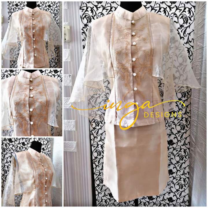 Modern Filipiniana Terno | Lazada PH