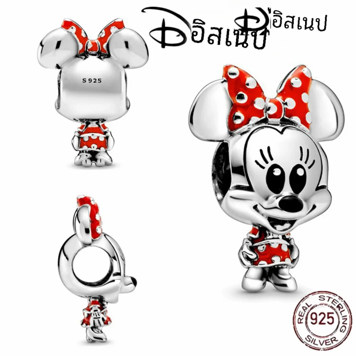 ขายดีดิสนีย์มินนี่ชาร์มเหมาะสำหรับแพนโดร่าสร้อยข้อมือเงิน925 DIY เครื่องประดับของผู้หญิงของขวัญ ...