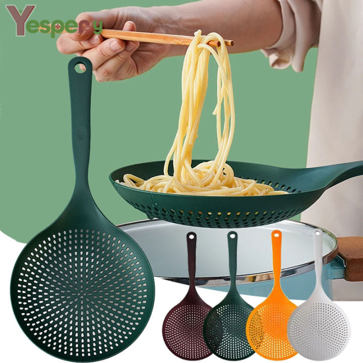 YESPERY Large Colander Kitchen Large Noodle Spoon Long Handle Spoon ...