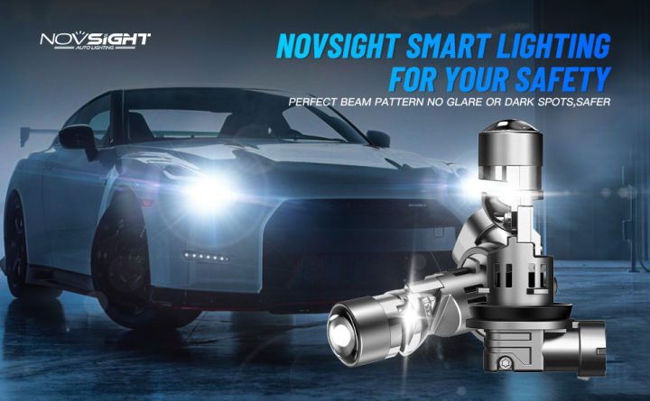 Novsight Projector Lens N91 LED Car Headlight Bulb 9005/HB3 9006/HB4 H4 ...