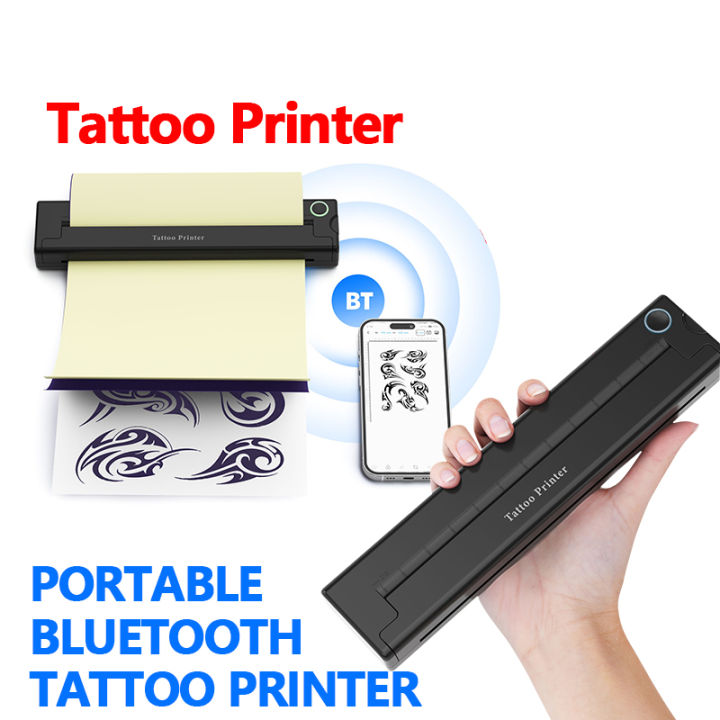 Portable Tattoo Transfer Printer Machine A4 size Mini Wireless Network ...