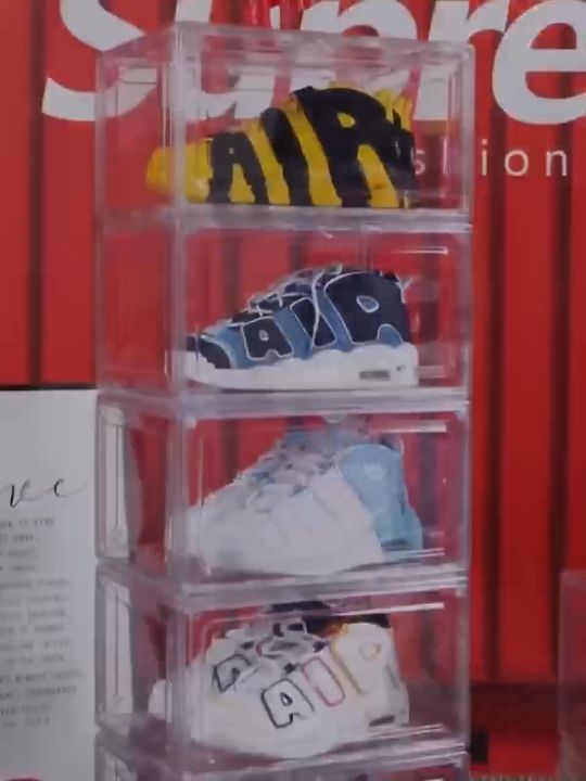 shoe rack organizer transparent acrylic sneaker shoes rack shoe box ...