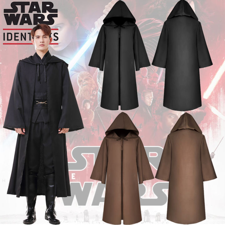SY1 Star Wars Jedi Warrior Hooded Cloak Cape Adult Kids Luke Skywalker ...