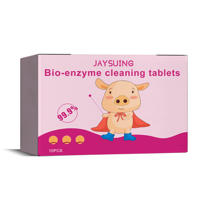 Jaysuing Bio-enzyme Cleaning Tablets Mighty Clean Remove Yellow Stains ...