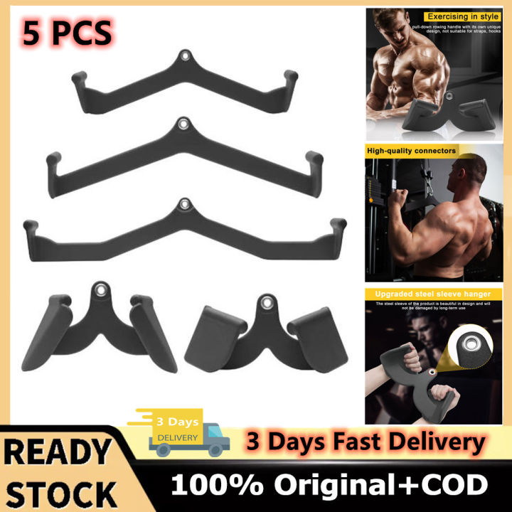 【Shipping From Thailand+COD】5PCS Set Home Gym Fitness Rowing T-Bar, V ...