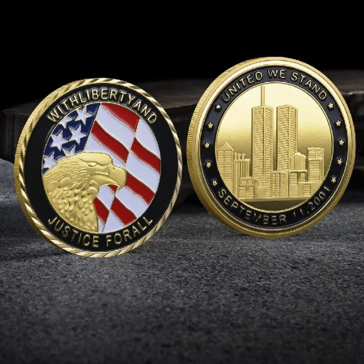 American Eagle 911 Twin Towers World Trade Center Commemorative Coin ...