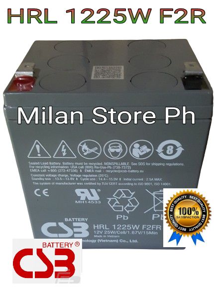 CSB Vietnam 5Ah 12v HRL 1225W(25watts) With QR Code and Yellow Sticker ...