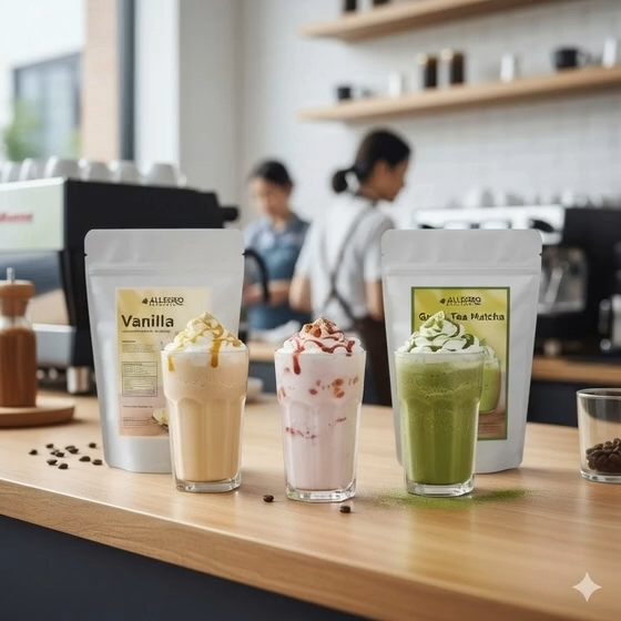 ALLEGRO Matcha Frappe Powder 1Kg - Cafe-Style Creamy Blend for Lattes ...