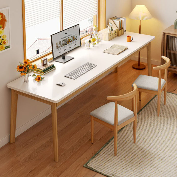 Bench Narrow Table Minimalist Household Solid Wood Leg Double Desk ...