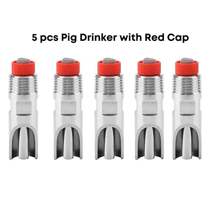 Davsaic 5 pcs / 10pcs Pig Nipple Drinkers Stainless Steel Automatic ...