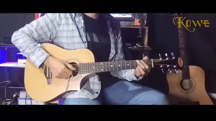 Gitar Akustik Elektrik KOWE Ukuran 3/4 Seri NR 51 Original Packing Kayu ...