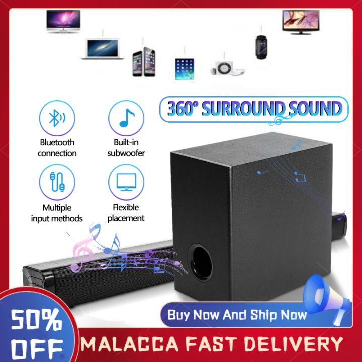 Home Theater System Full Set Sound Bar with Subwoofer Speaker TV Home ...