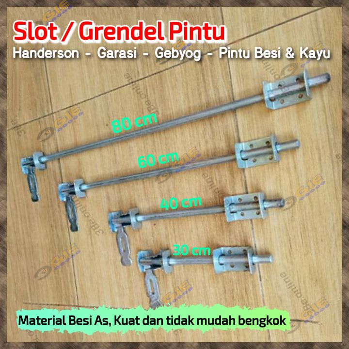 Slot Grendel Panjang Pintu Besi Garasi Gebyog Handerson | Lazada Indonesia