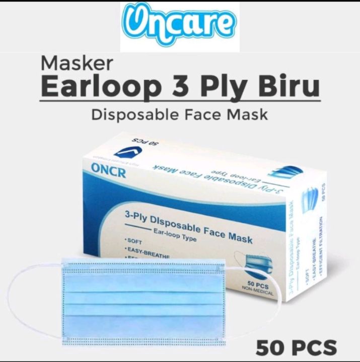 masker earloop isi 50 pcs | Lazada Indonesia